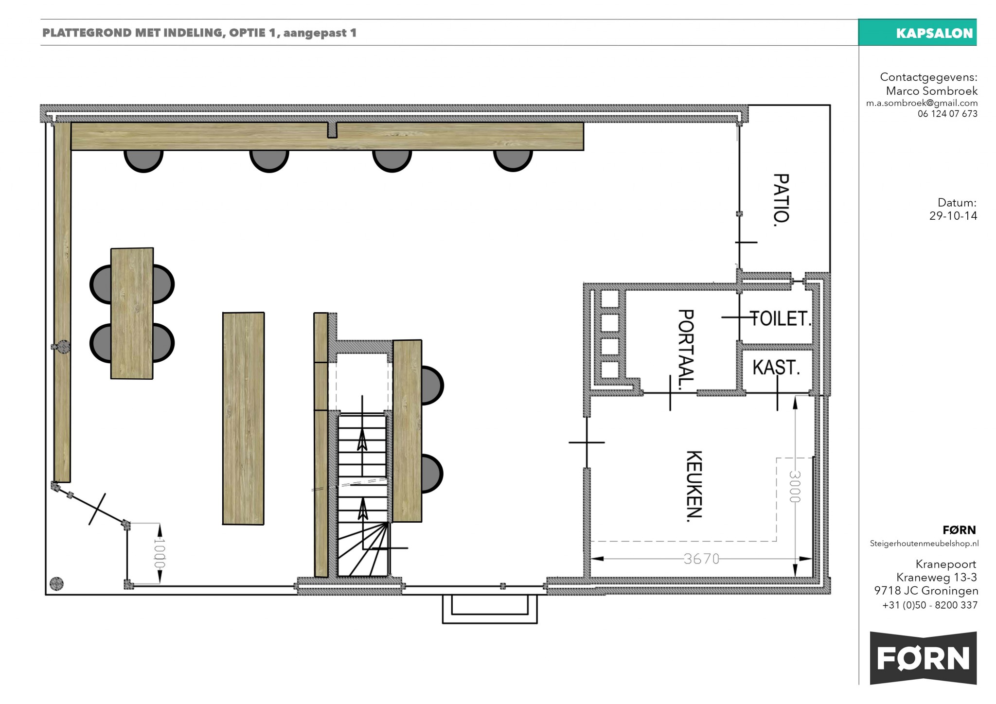 Plattegrond indeling | SteigerhoutenMeubelshop.nl